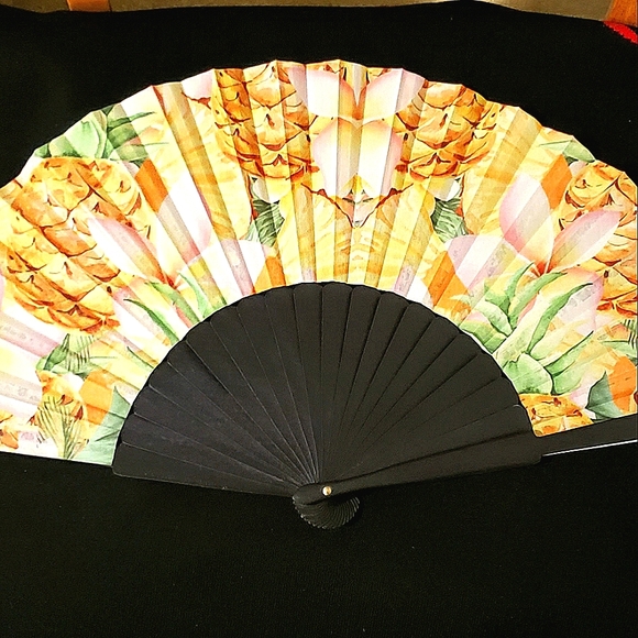 Sassy Jones | Accessories | New Sassy Jones Colada Glam Fan | Poshmark